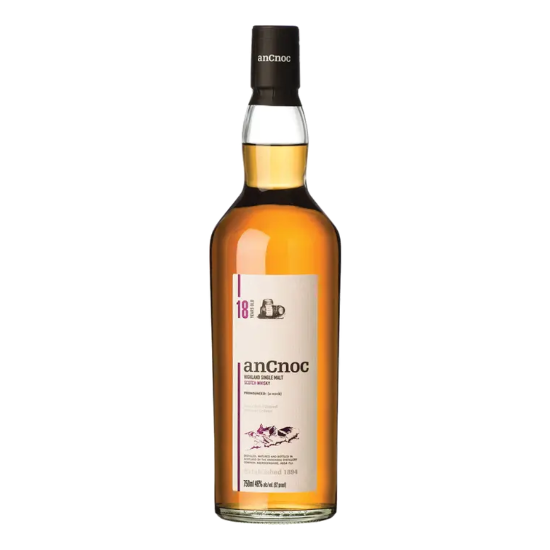 AnCnoc 18 Year Old Single Malt Highland Scotch Whisky 750ml | Knockdhu ...