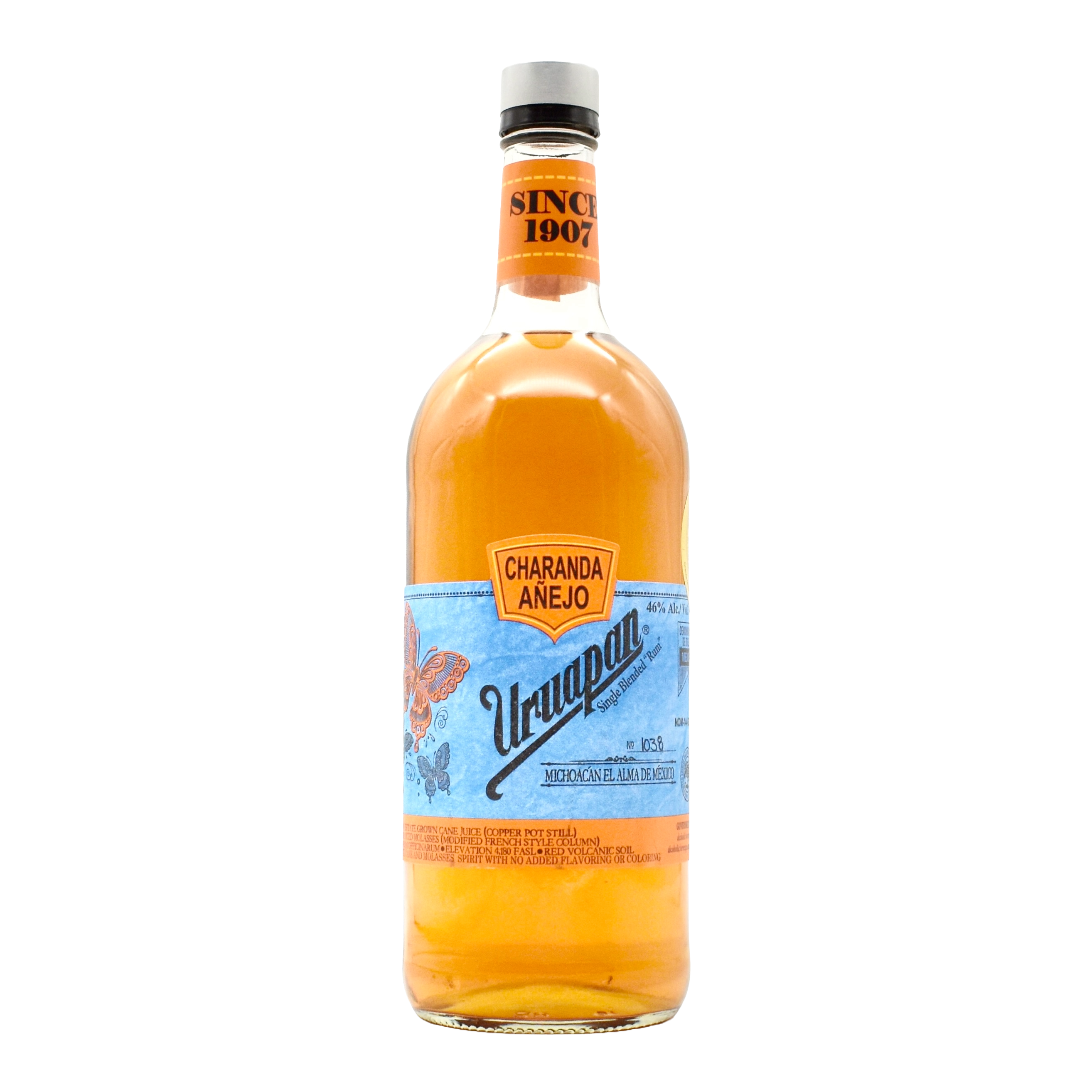 Charanda Uruapan Añejo Single Blended Rum 1L | Mexican Rum – Unwind ...
