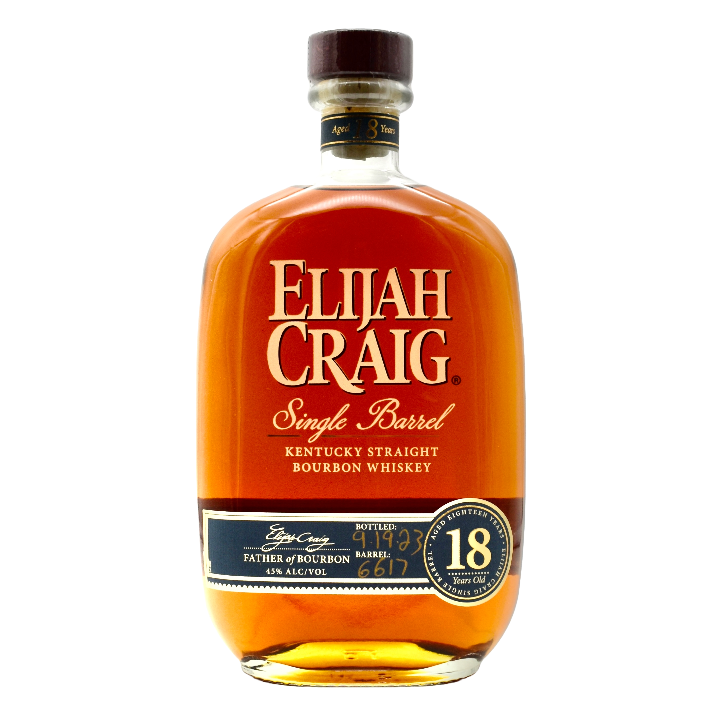 Elijah Craig 18 Year Bourbon 750ml – Unwind Bottle Shop